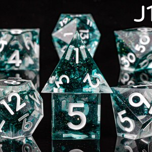 Algae Dice Handmade Sharp Edge Resin Dice Dnd Dice Set RPG - Etsy