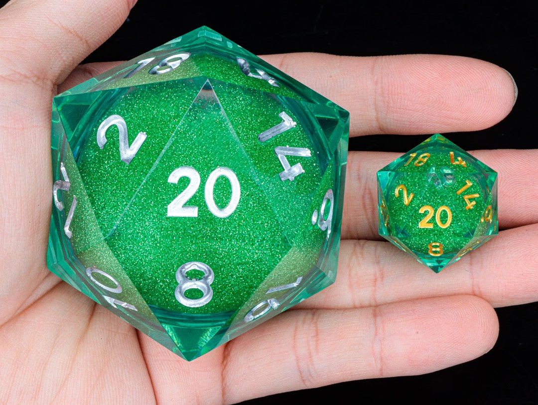 Liquid Core Dice, Giant D20, Liquid Core D20, Dnd Dice, MTG Dice ...
