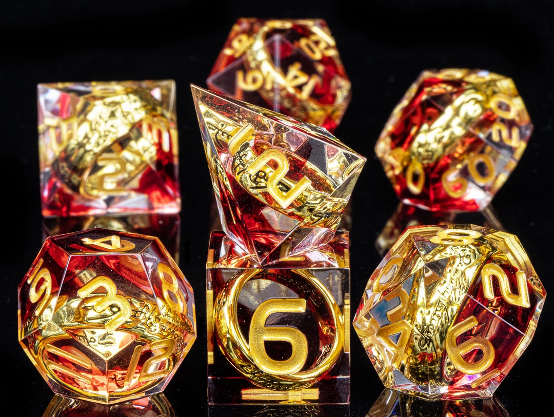 The Rings Dice Dnd Dice Set, Resin Dice for Role Playing Games ...