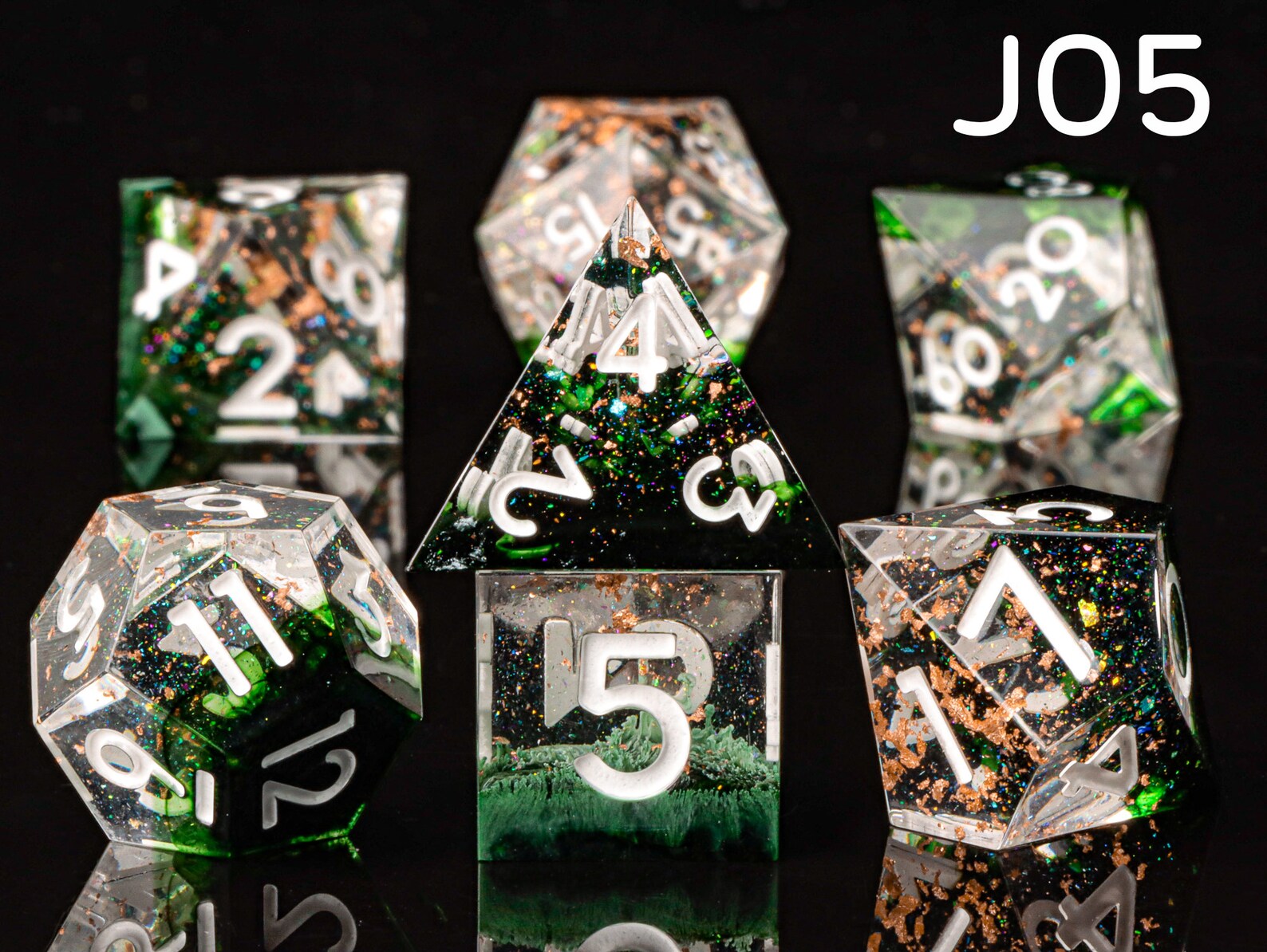 Algae Dice Handmade Sharp Edge Resin Dice Dnd Dice Set RPG - Etsy