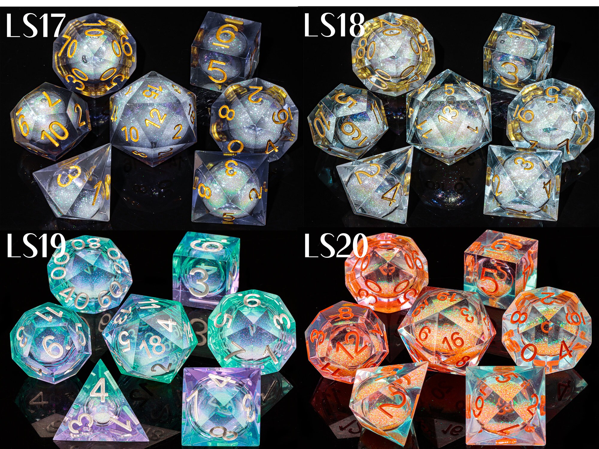 Pink Liquid Core Dice Liquid Core D20 D6 Dnd Dice Set - Etsy Finland