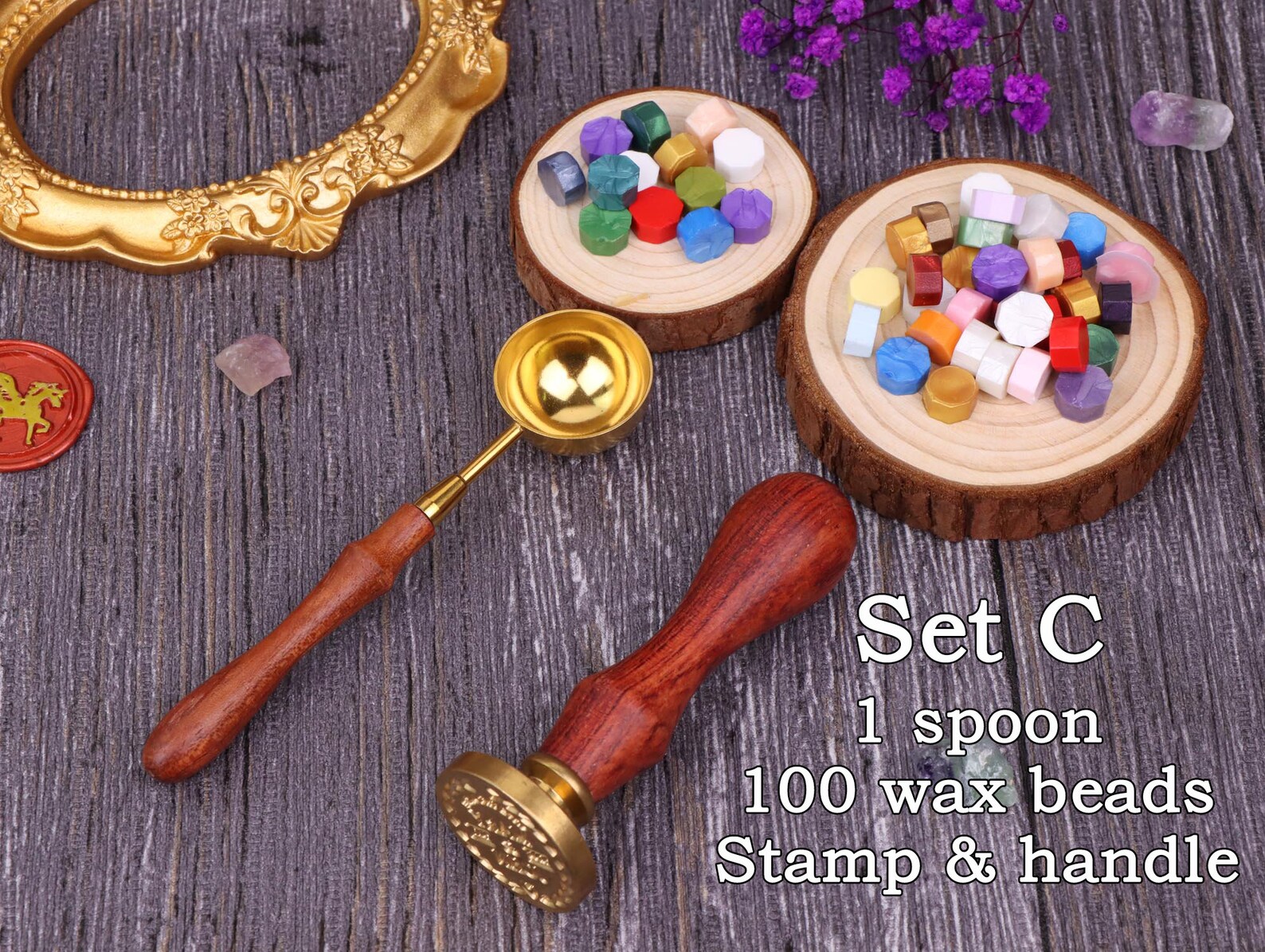 Wax Seal Stamp Pen and Book Wax Stamp Kit Custom Wax Stamp | Etsy