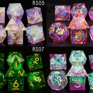 Mountain Forest Dice, Handmade Resin Dice Sharp Edge Dice, Dnd Dice Set ...