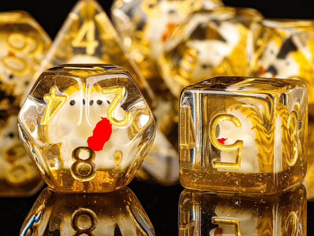 Hedgehog With Love Resin Dice, Dnd Dice Set Dice, Role Playing Game ...