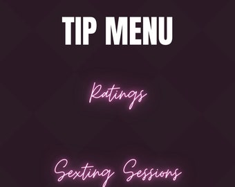 Editable Tip Menu Onlyfans Tip Menu Fansly Cute Banana Tip - Etsy UK