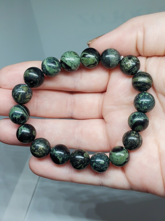 Craft Supplies & Tools Green KAMBABA JASPER Bracelet aka: Nebula ...