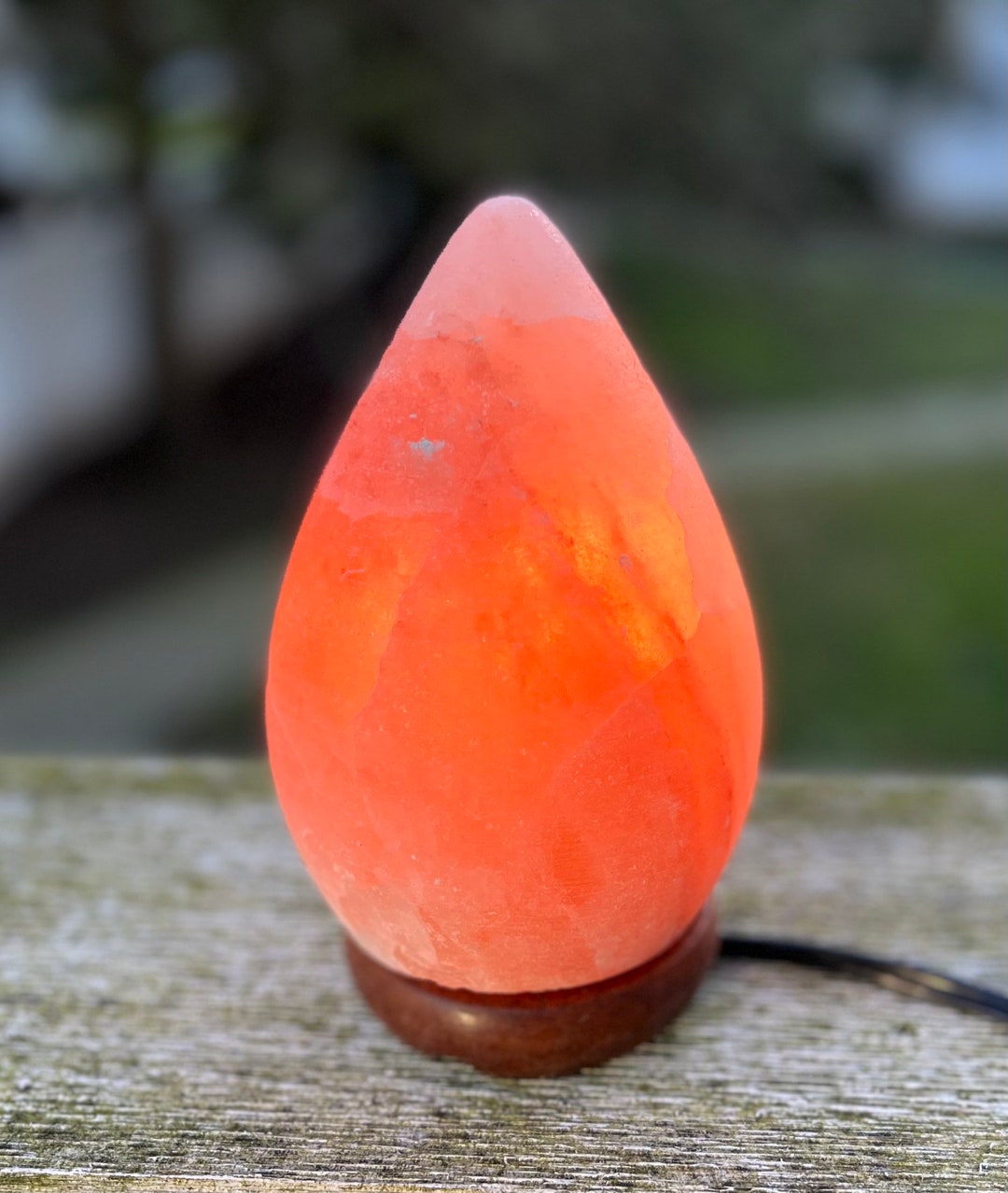 Himalayan Salt Lamp Tear Drop Shape/7 Inche/helps Clean - Etsy