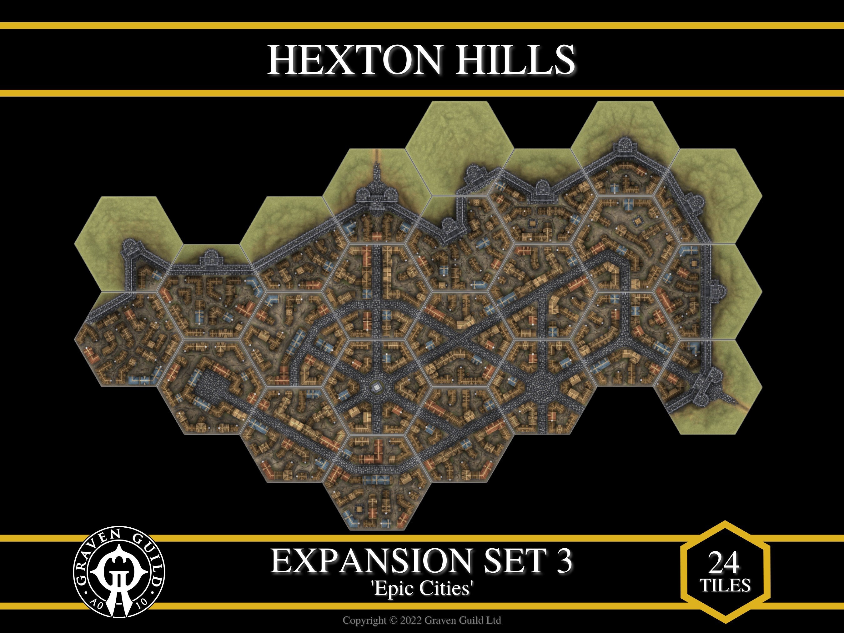 Hexton Hills Expansion Set 3 'epic Cities' for Tabletop Rpgs D&D ...
