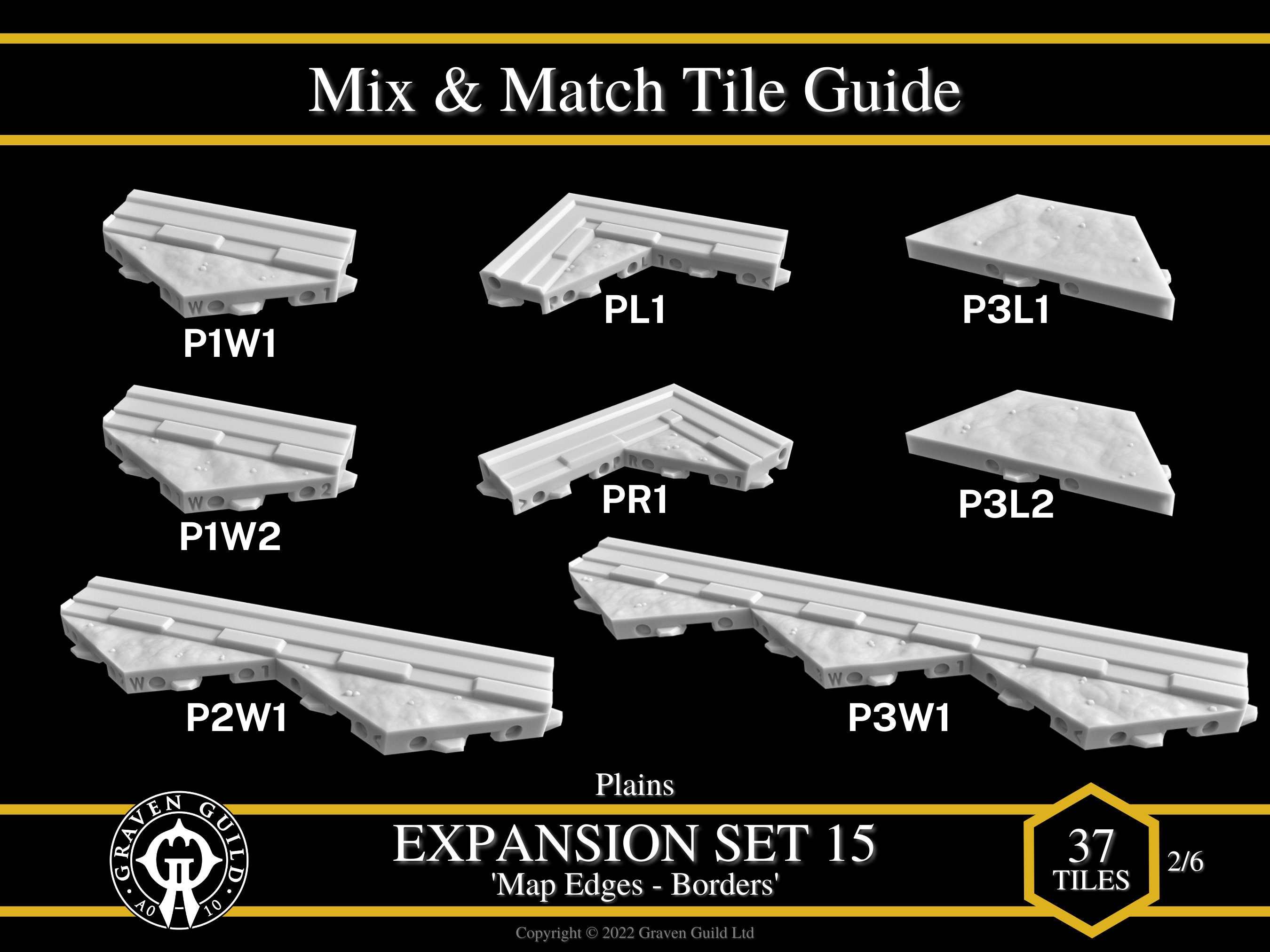 Hexton Hills Expansion Set 15 'map Edges borders' for Tabletop Rpgs D&D ...