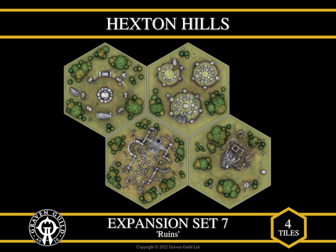 Hexton Hills Expansion Set #7 - 'ruins' - for Tabletop Rpgs | D&D ...