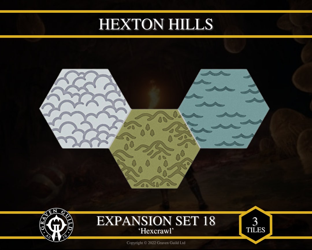 Hexton Hills Expansion Set 18 'hexcrawl' for Tabletop Rpgs D&D, Pathfinder, Warhammer, Fantasy ...