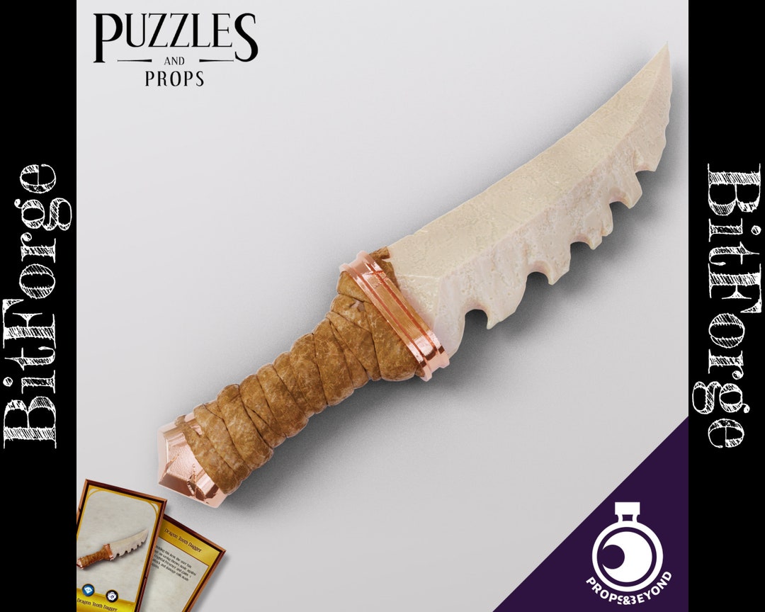 Dragon Tooth Dagger Puzzles and Props Prop for RPG, Tabletop Games ...
