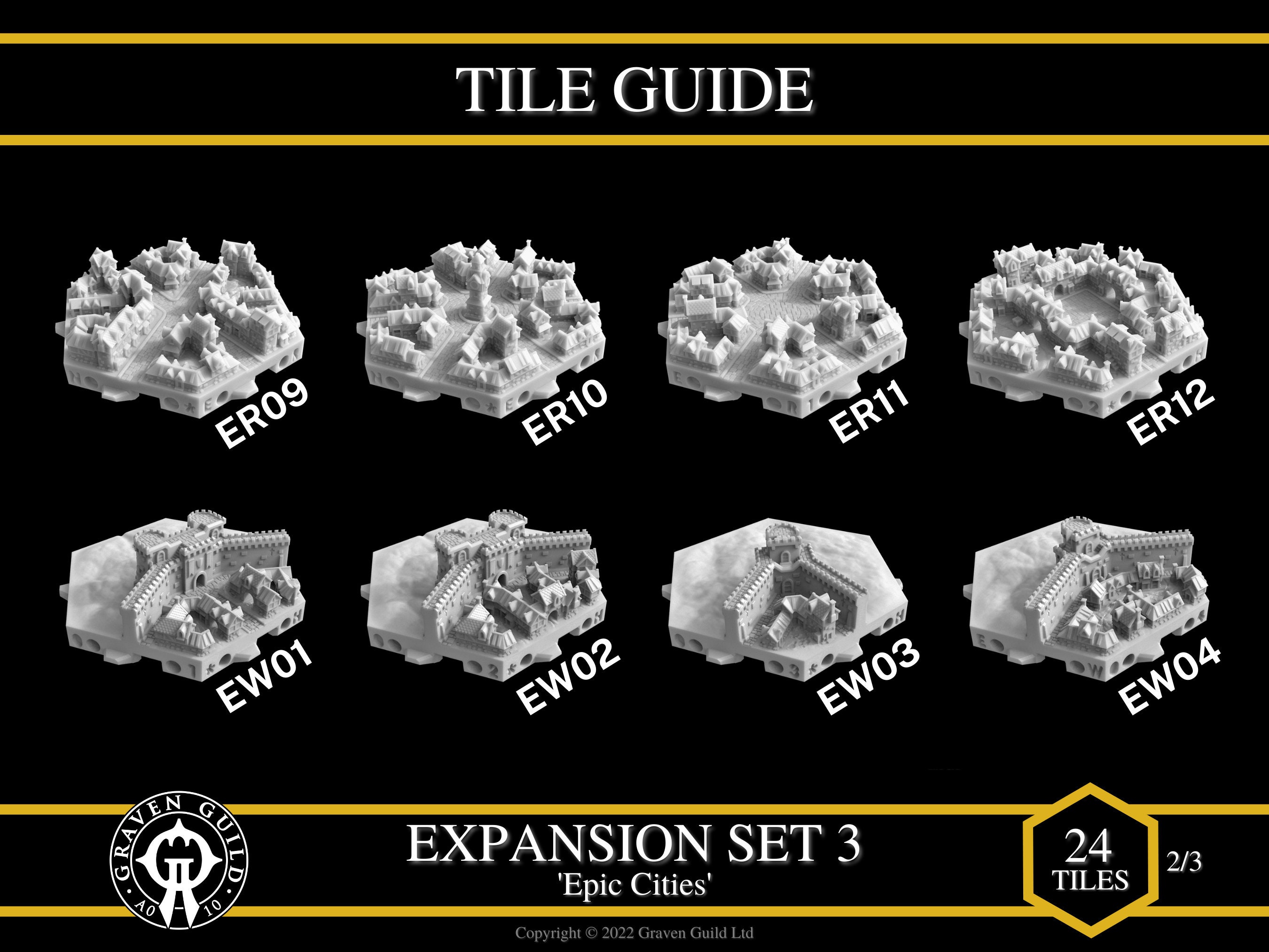 Hexton Hills Expansion Set 3 'epic Cities' for Tabletop Rpgs D&D ...
