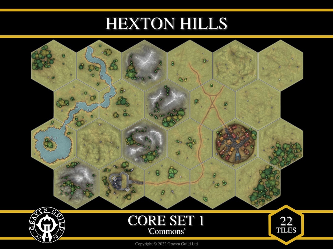 Hexton Hills Core Set #1 - 'commons' - for Tabletop Rpgs | D&D ...