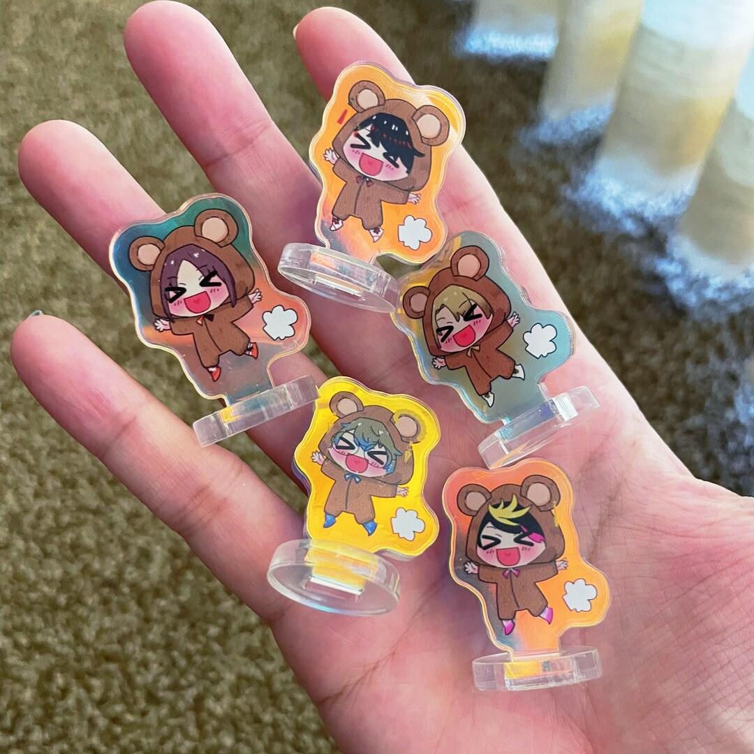 Luxiem Teddybear Acrylic Standee Charms - Etsy