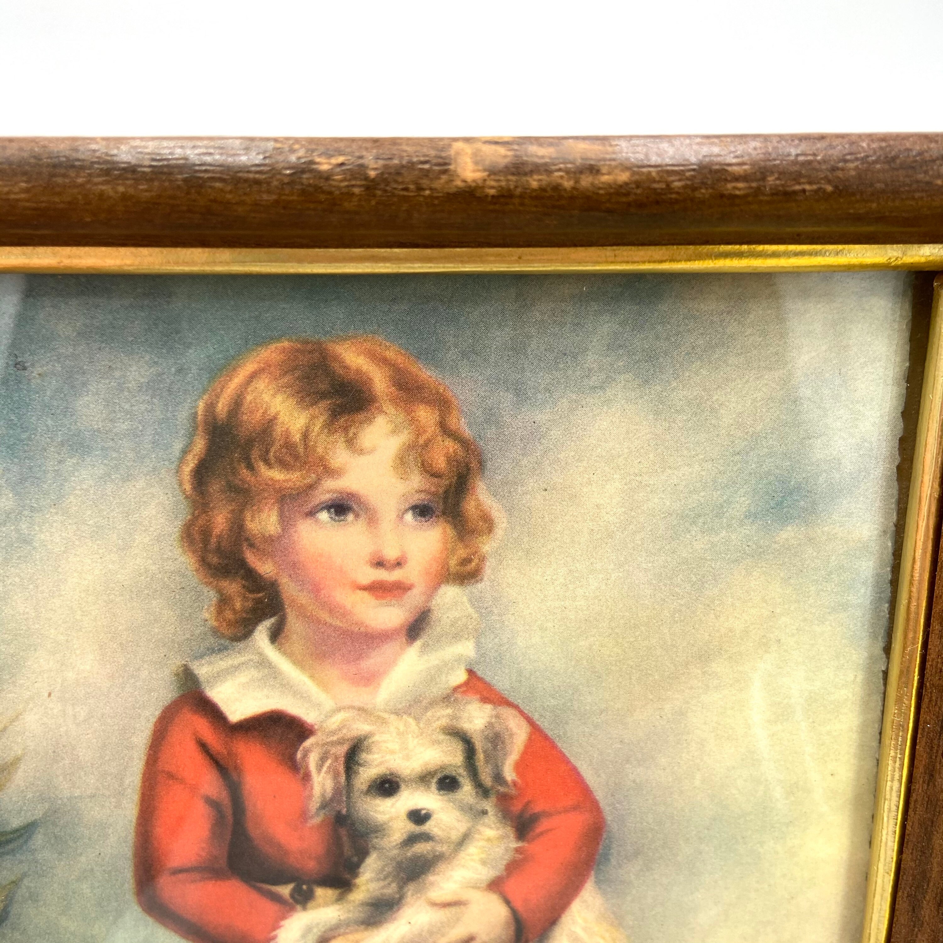 Vintage Framed Print of master Simpson by Arthur W. Devis Wood Frame ...