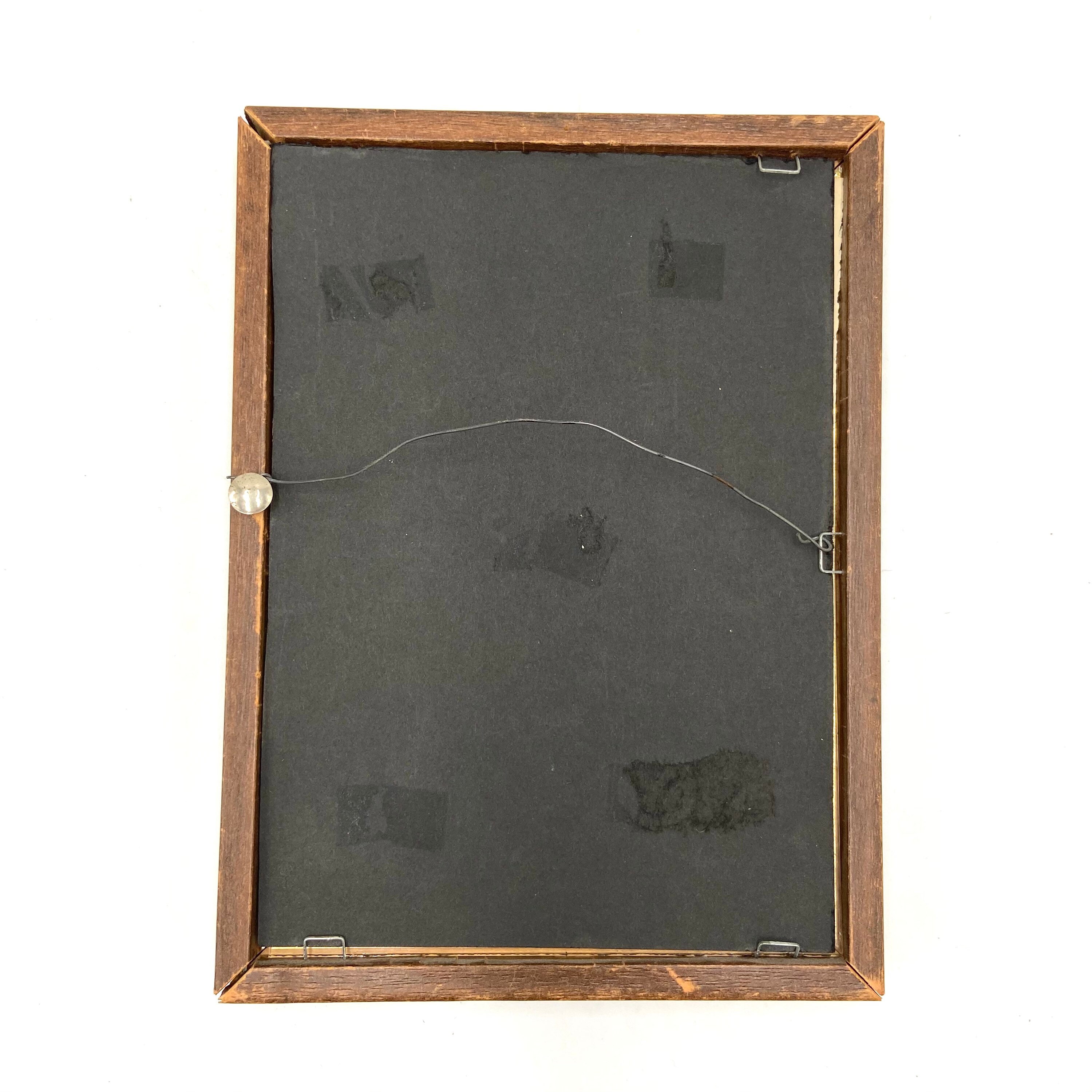 Vintage Framed Print of master Simpson by Arthur W. Devis Wood Frame ...