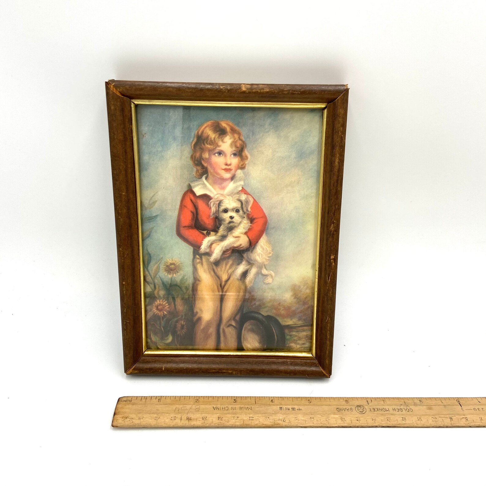 Vintage Framed Print of master Simpson by Arthur W. Devis Wood Frame ...