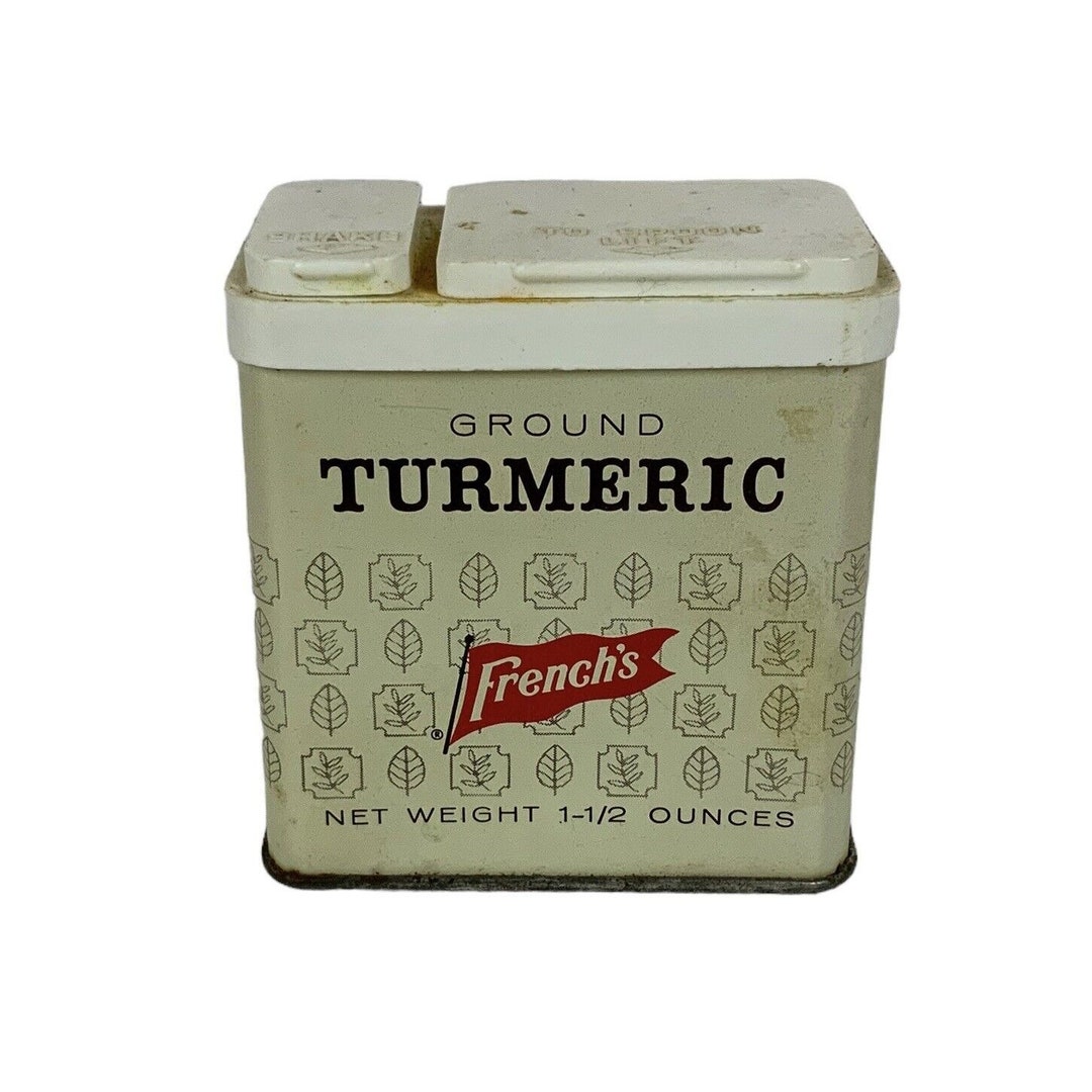 French's Ground Turmeric Spice Tin 1.5 Oz RT French Co Vintage 1970s - Etsy