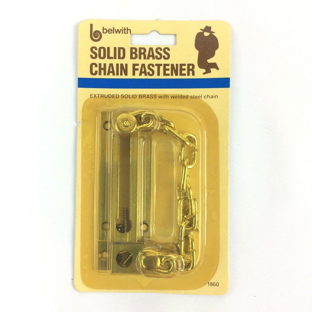 Belwith Extruded Solid Brass Welded Steel Chain Door Fastener - Etsy