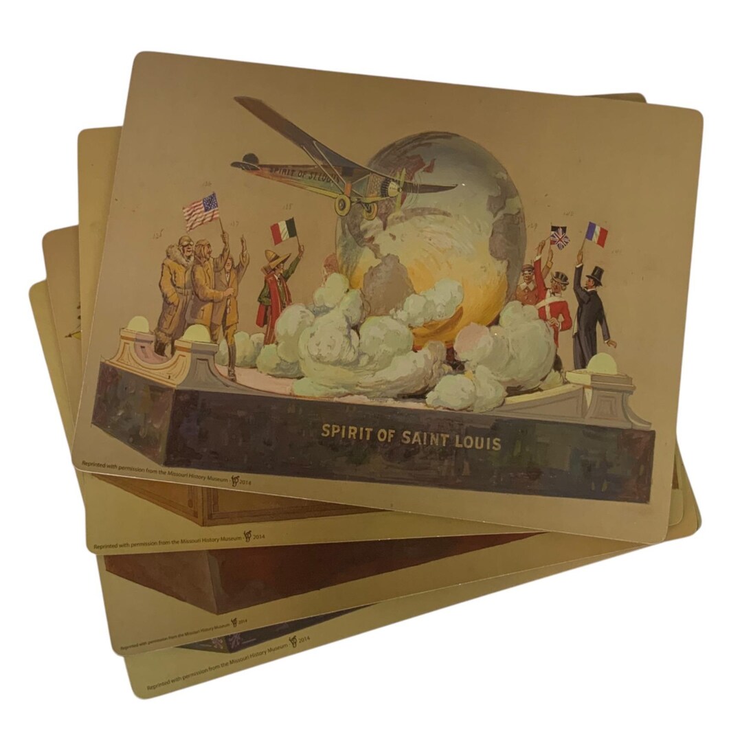 Vintage St Louis Worlds Fair 4 Cork-backed Placemats Missouri History ...