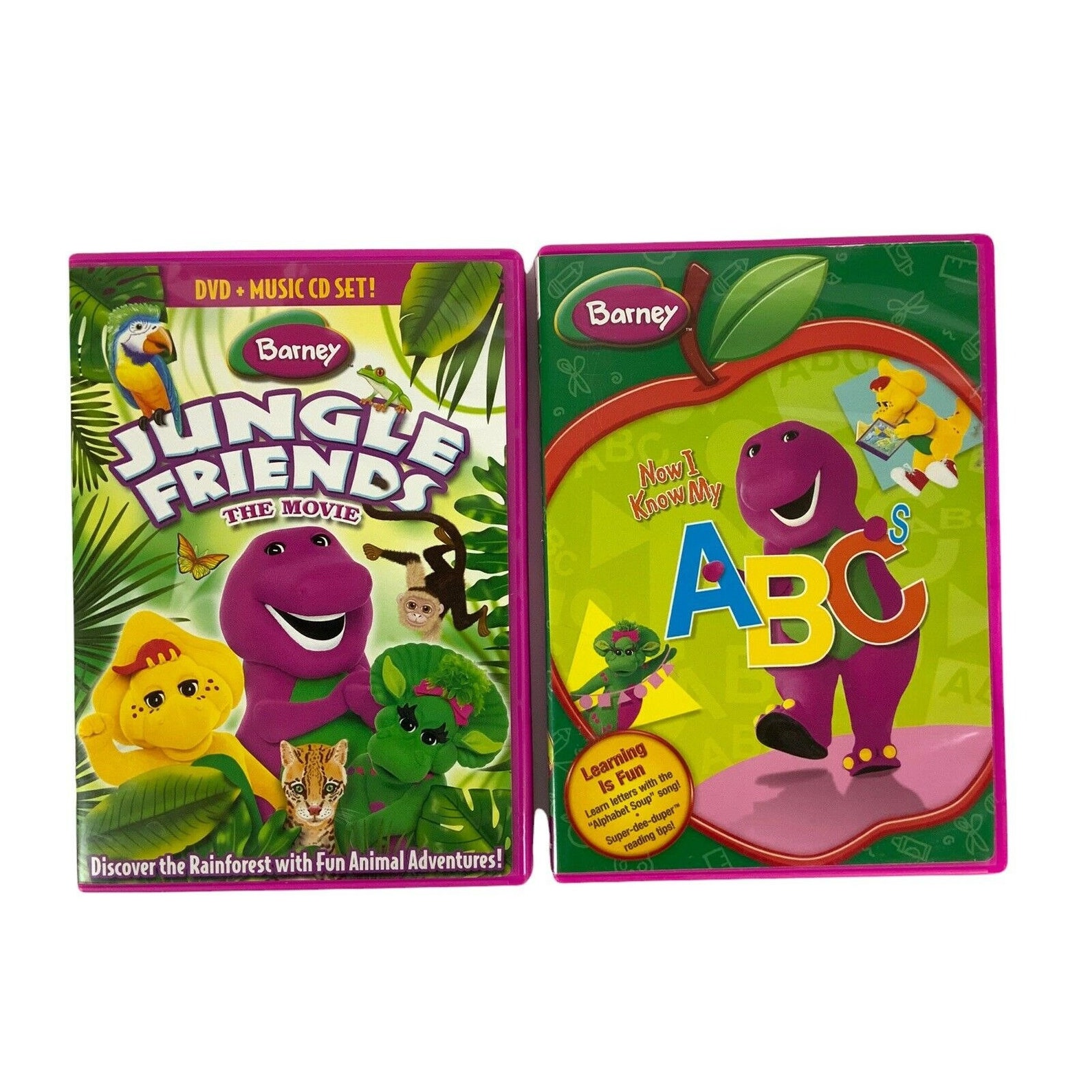 Barney & Friends 8 DVD Lot Animals Abcs Fairy Tales Farm Songs | Etsy