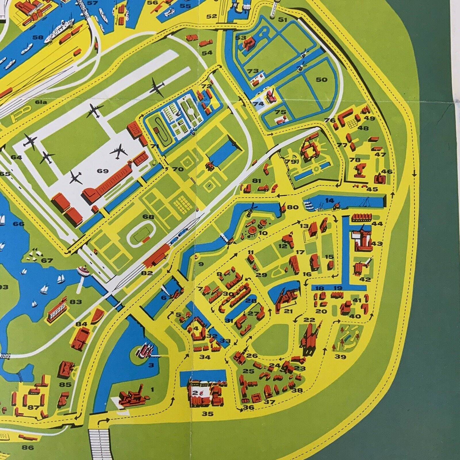 Madurodam the Hague Scheveningen Color Tourist Map Travel - Etsy