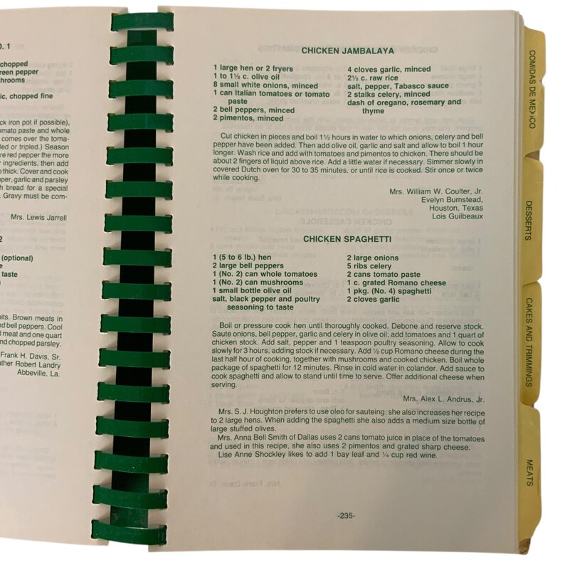 Talk About Good Cookbook Service League of Lafayette LA 1987 Comb ...