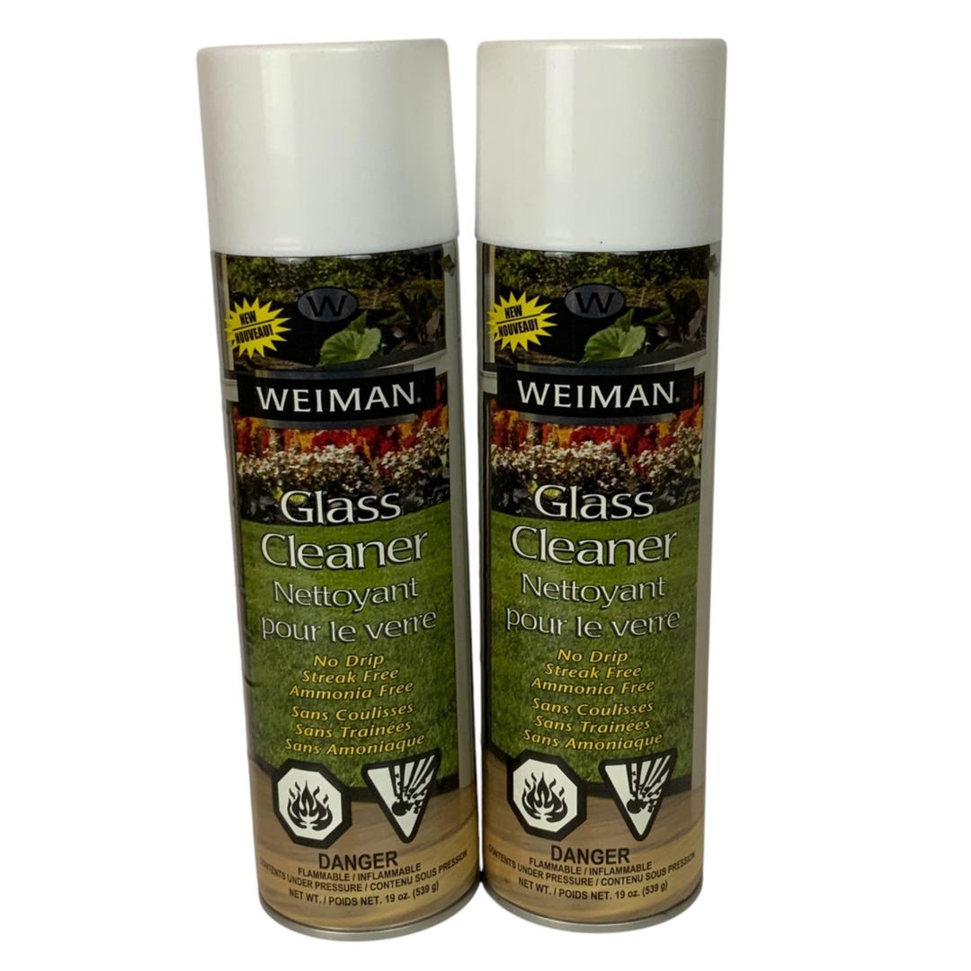 Weiman Glass Cleaner Spray Set of 2 Cans 19 Oz Ea Ammonia-free Streak ...