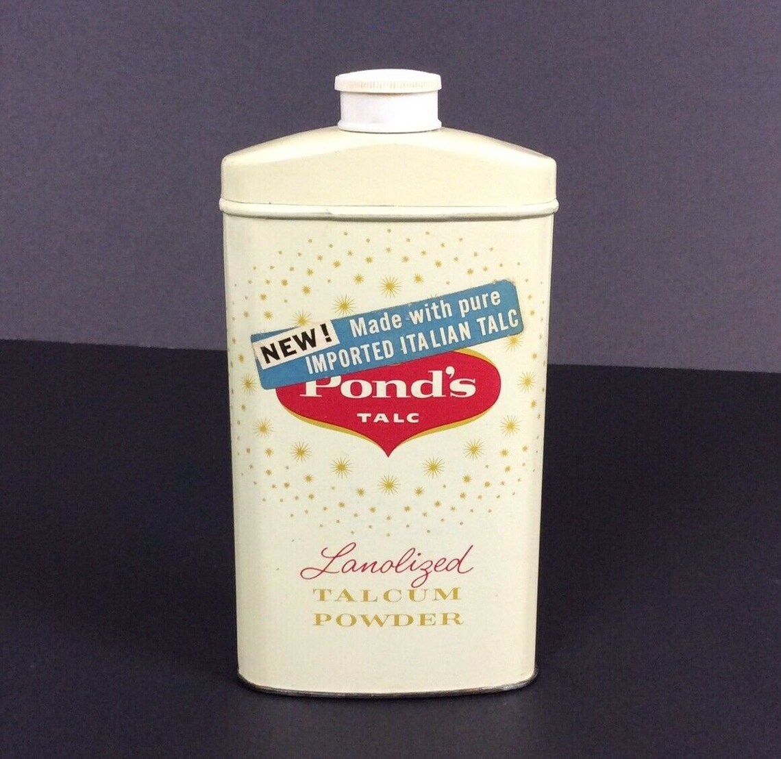 Ponds Talc Lanolized Talcum Powder EMPTY Advertising Tin | Etsy