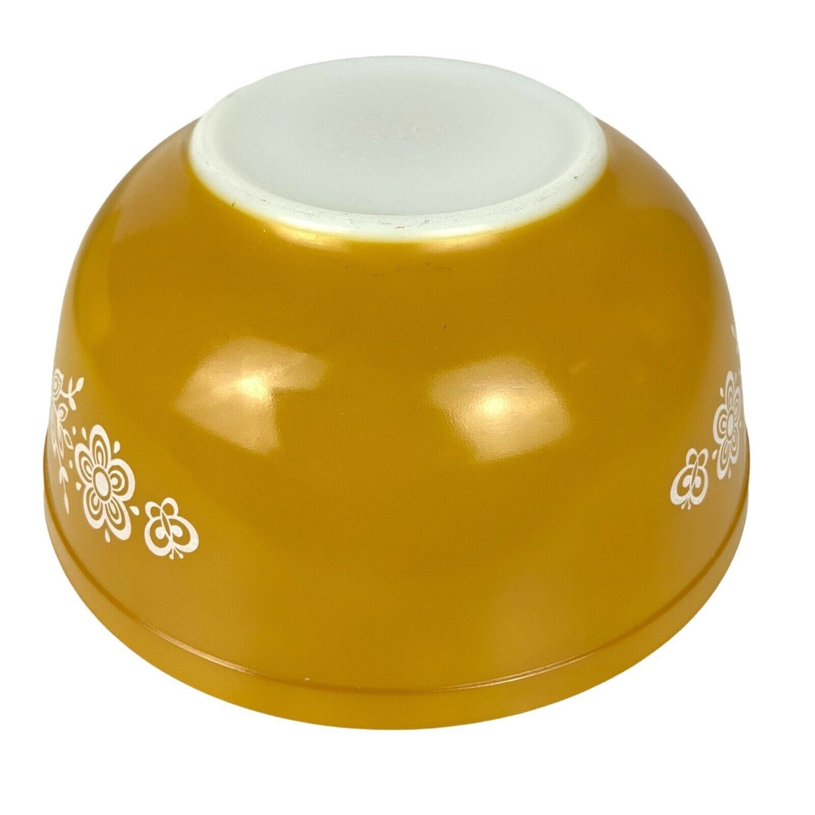 Pyrex Butterfly Gold Mixing Bowl 2.5 Quart Butterscotch White - Etsy