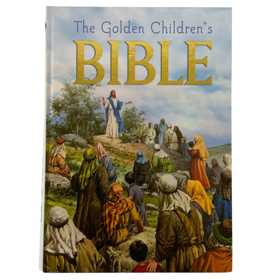 Vintage the Golden Childrens Bible Illustrated Hardcover 1993 - Etsy