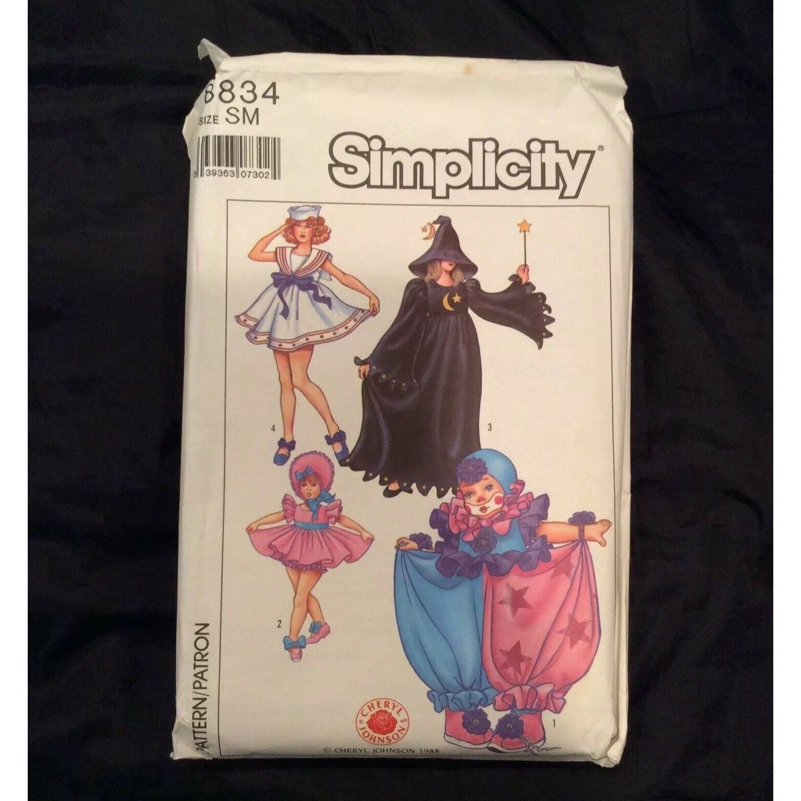 Costume Pattern Simplicity 8834 Adult SM 10-12 Clown Sailor - Etsy