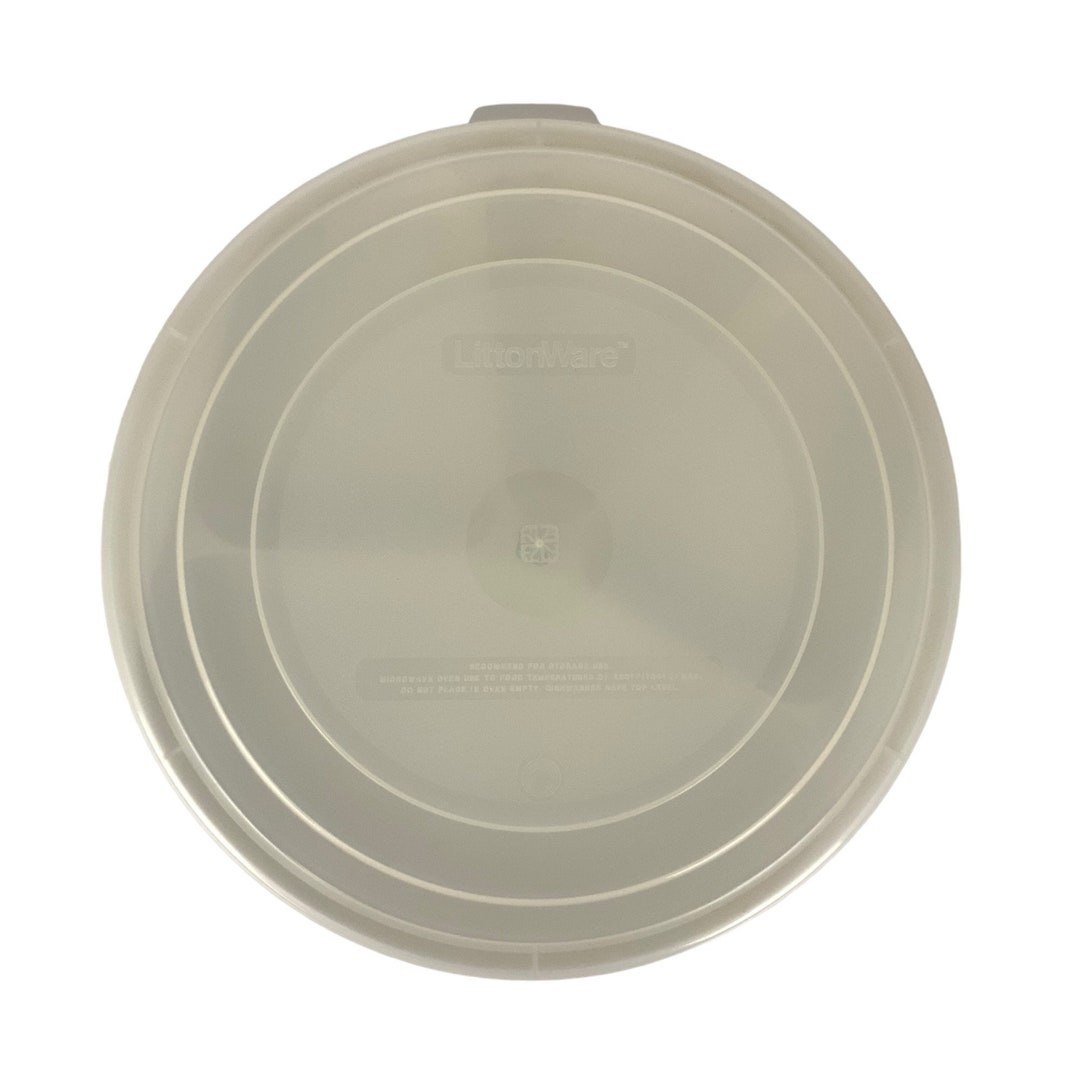 Littonware Microwave Safe Plastic Divided Plate With Lid 4 Compartments ...