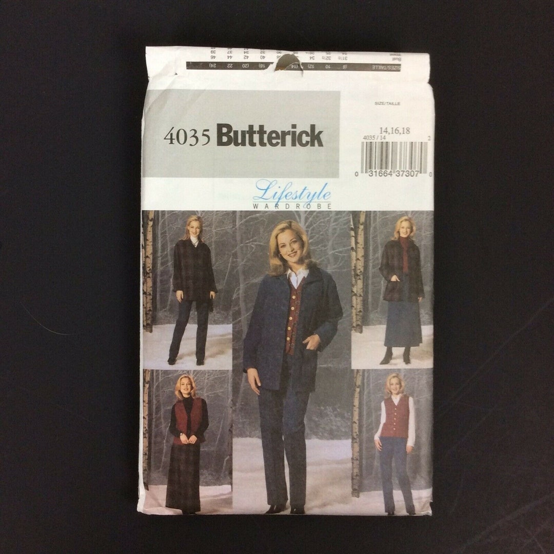 Butterick 4035 Ladies Lifestyle Wardrobe Size 14 16 18 Sewing Pattern ...