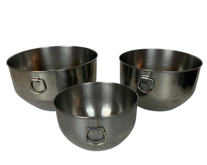 Farberware Stainless Steel Nesting Mixing Bowl Set of 3 Thumb Rings ...