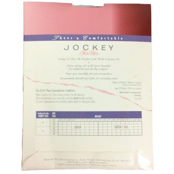 Jockey For Her Queen Size Sheer Pantyhose Midnight Na… - Gem