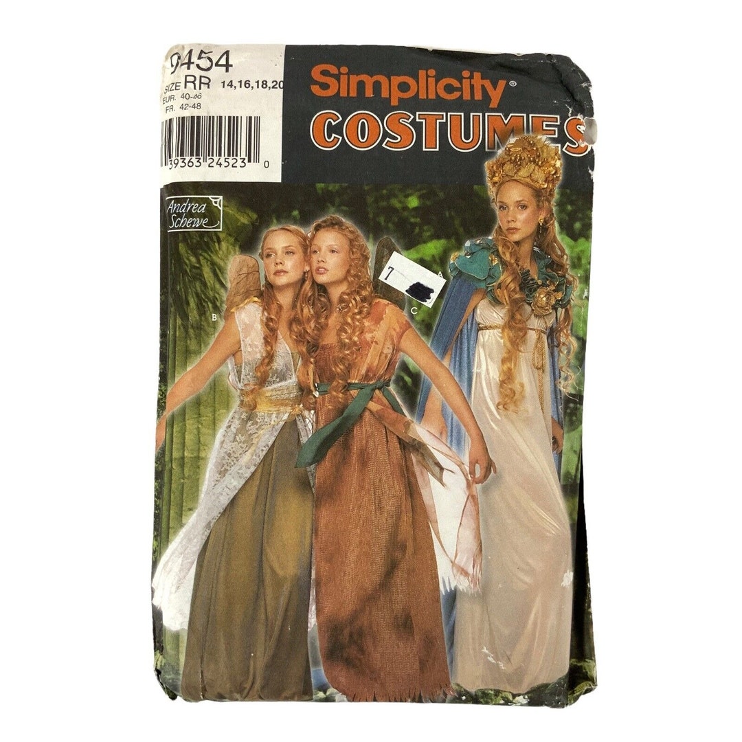 Simplicity 9454 Fairy Costume Sewing Pattern Womens Size 14-20 Cosplay ...