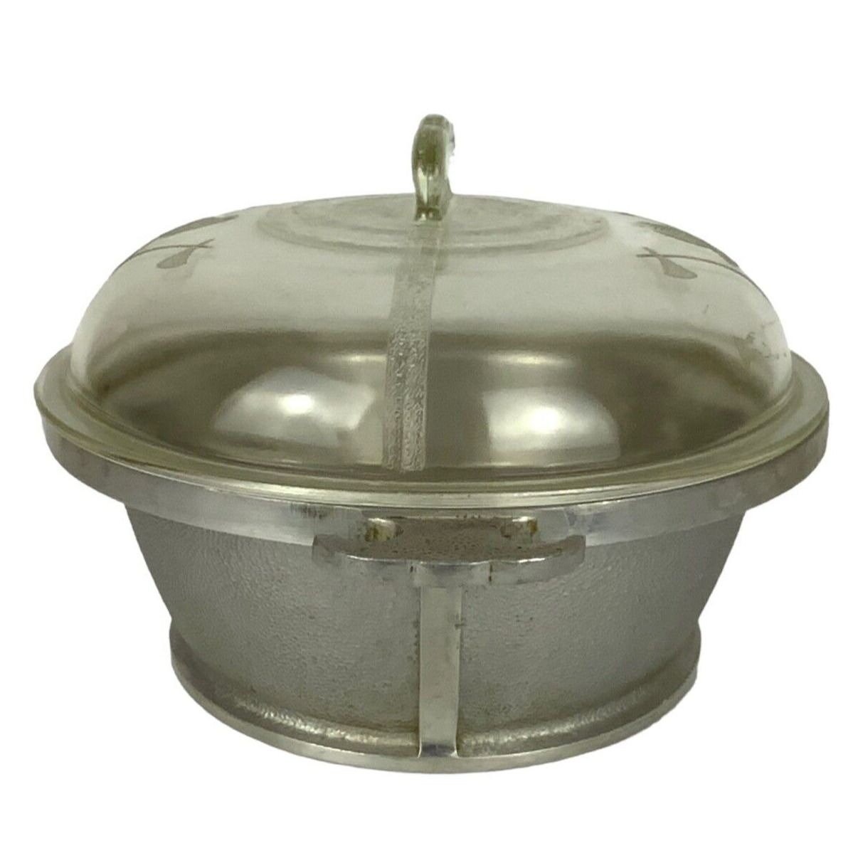 Guardian Service Ware 10 Inch Casserole Chicken Fryer Glass Lid Vintage ...