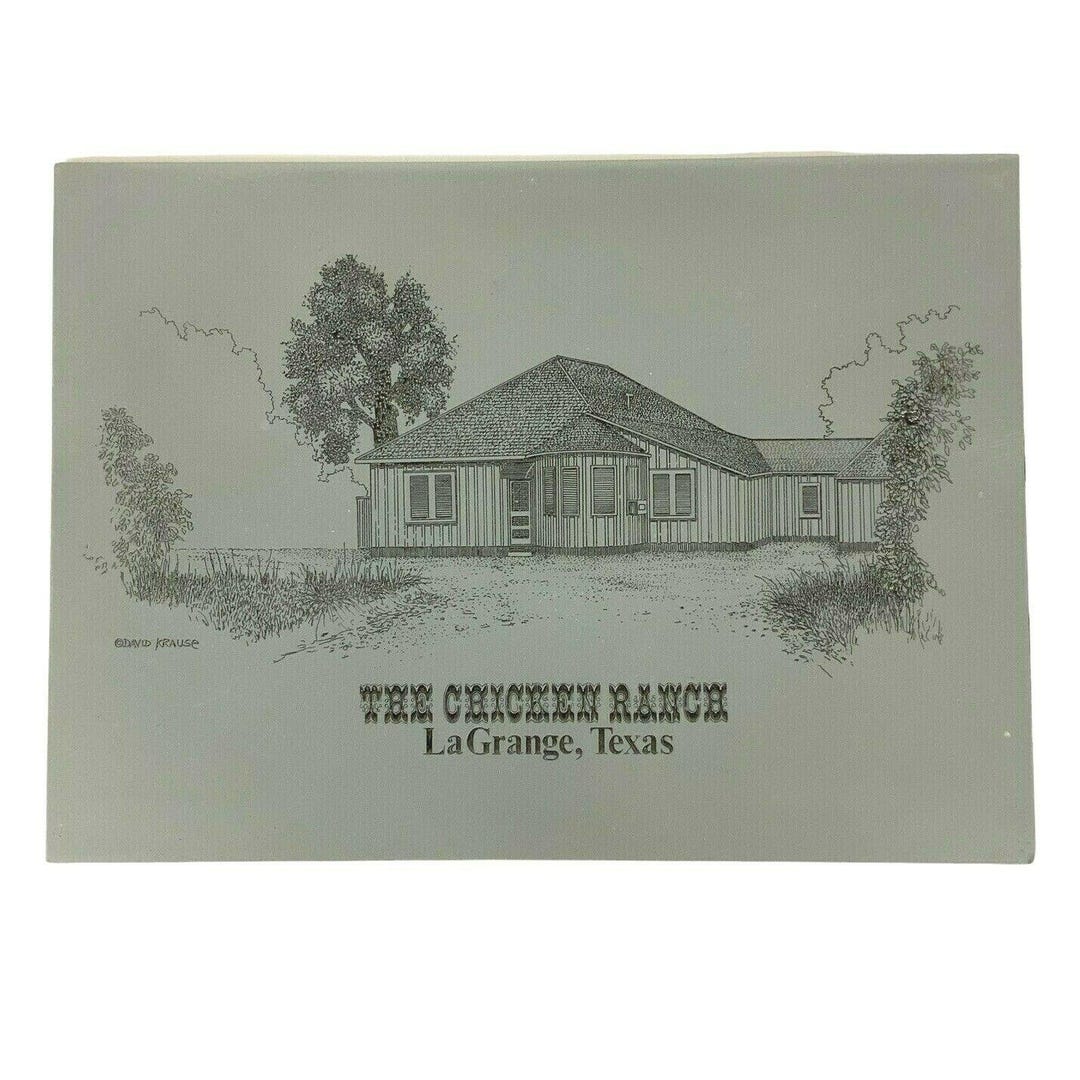 The Chicken Ranch La Grange Texas Metal Etching Wall Plaque by David ...