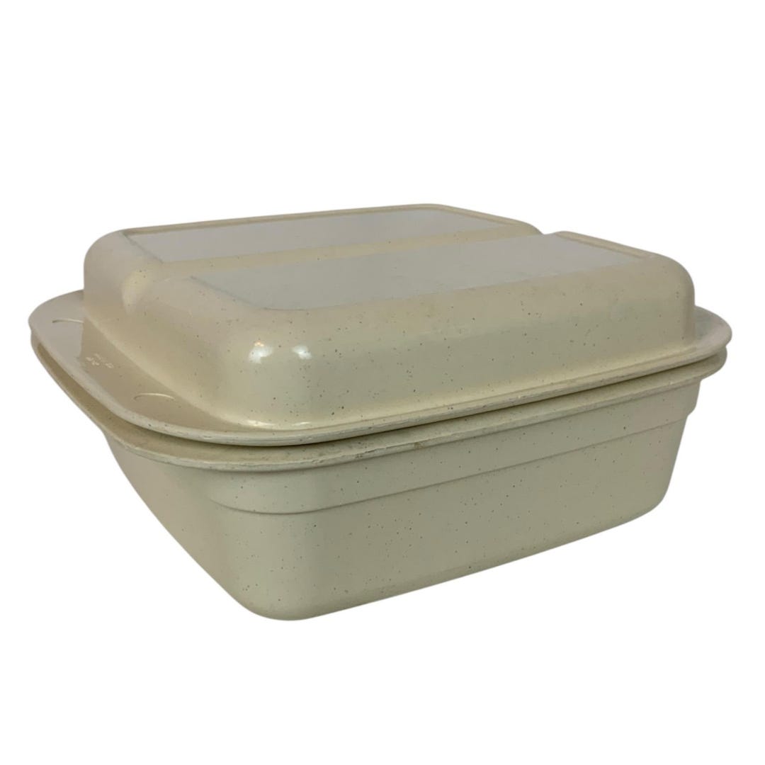 Anchor Hocking Microware Cookware 1 Quart Casserole Divided Lid PM-481 ...