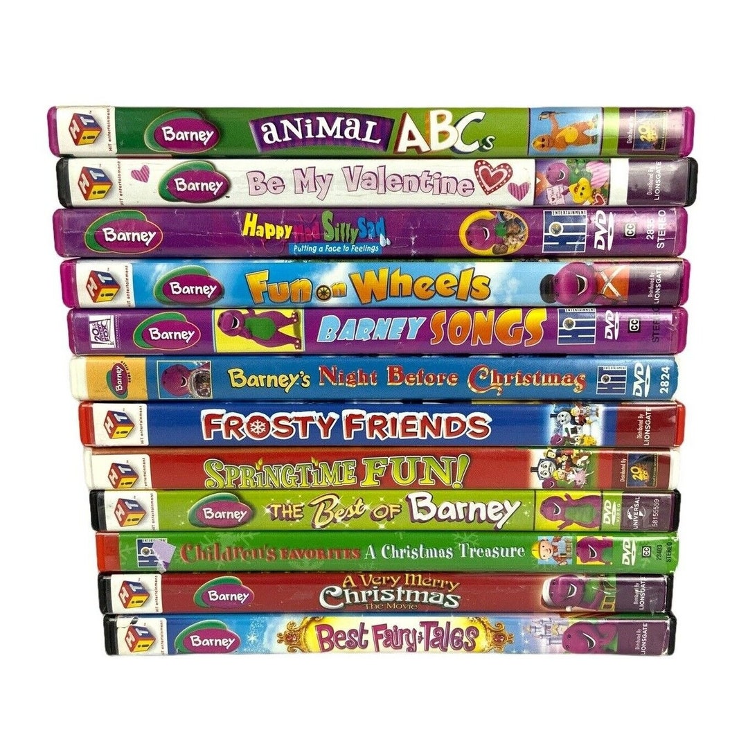 Barney & Friends 12 DVD Lot Animals Abcs Holidays Seasons - Etsy