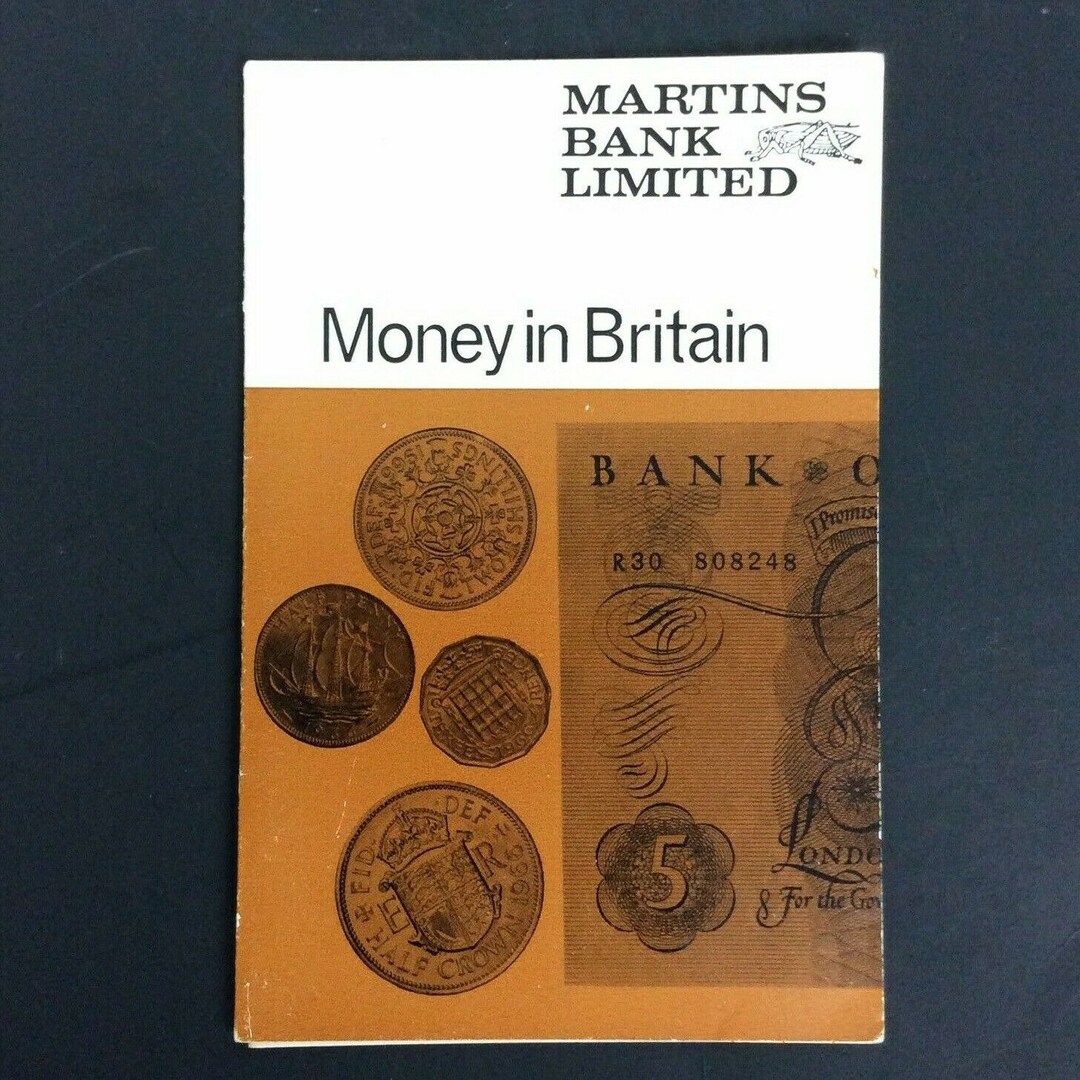 Money in Britain Pamphlet Tourist Booklet Martins Bank Limited Vtg ...