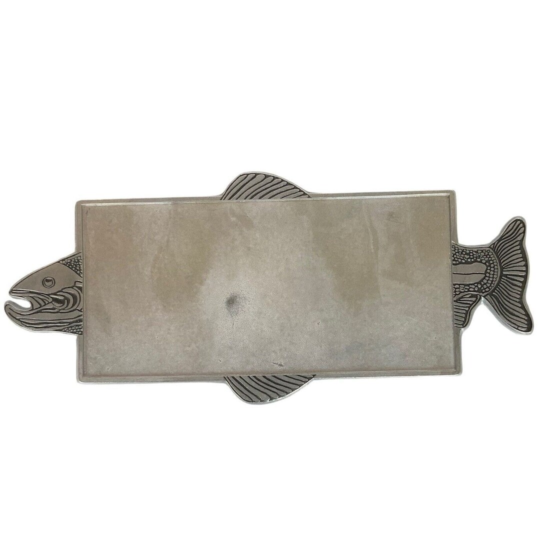 Wilton Armetale Fish Grilling Plank Platter Metal Alloy Pewter Made in ...