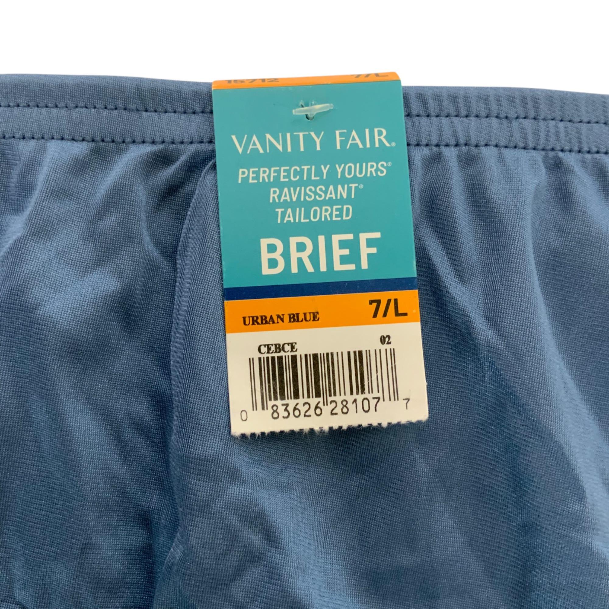 Vanity Fair - Culotte ajustée Ravissant pour femmes, taille L 7 en nylon soyeux bleu urbain ...