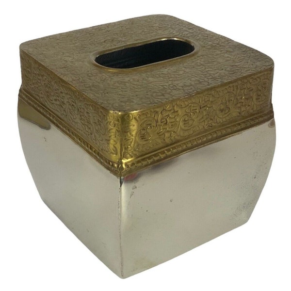 Brass Tissue Box Cover - Etsy