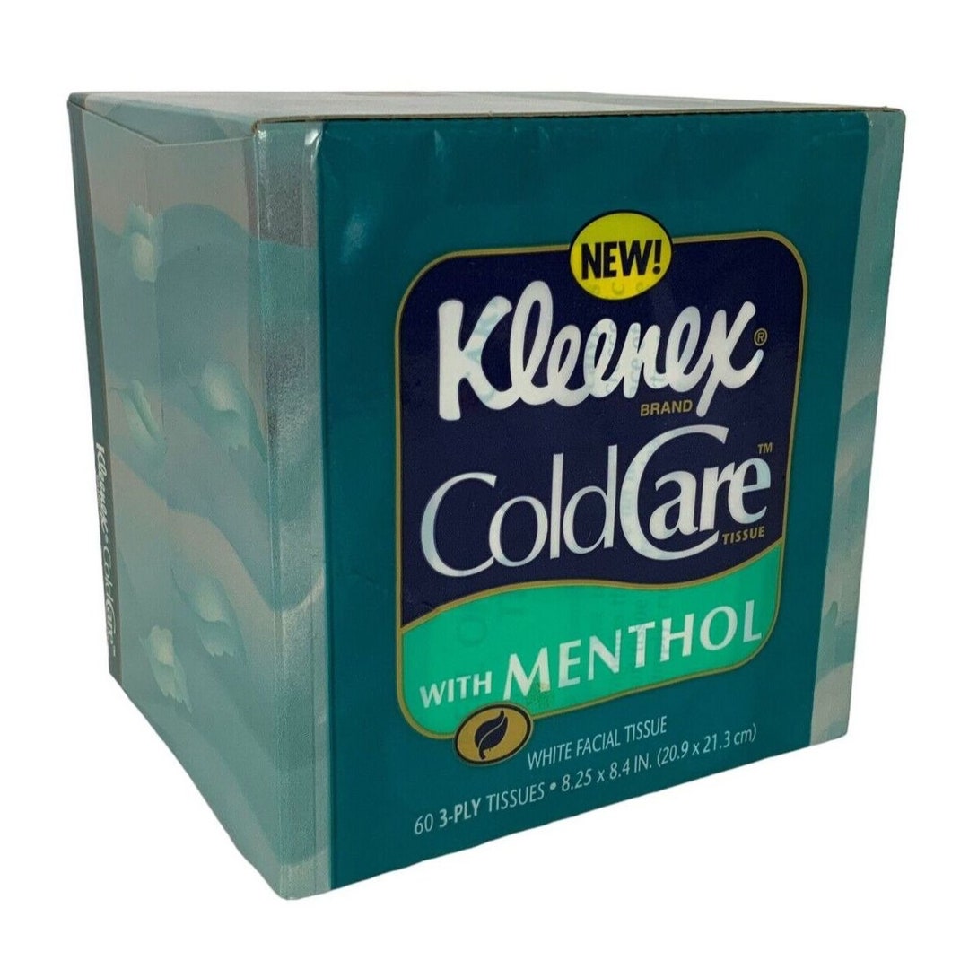 Kleenex Brand Cold Care With Menthol Facial Tissues 60 Ct Box 1996 ...