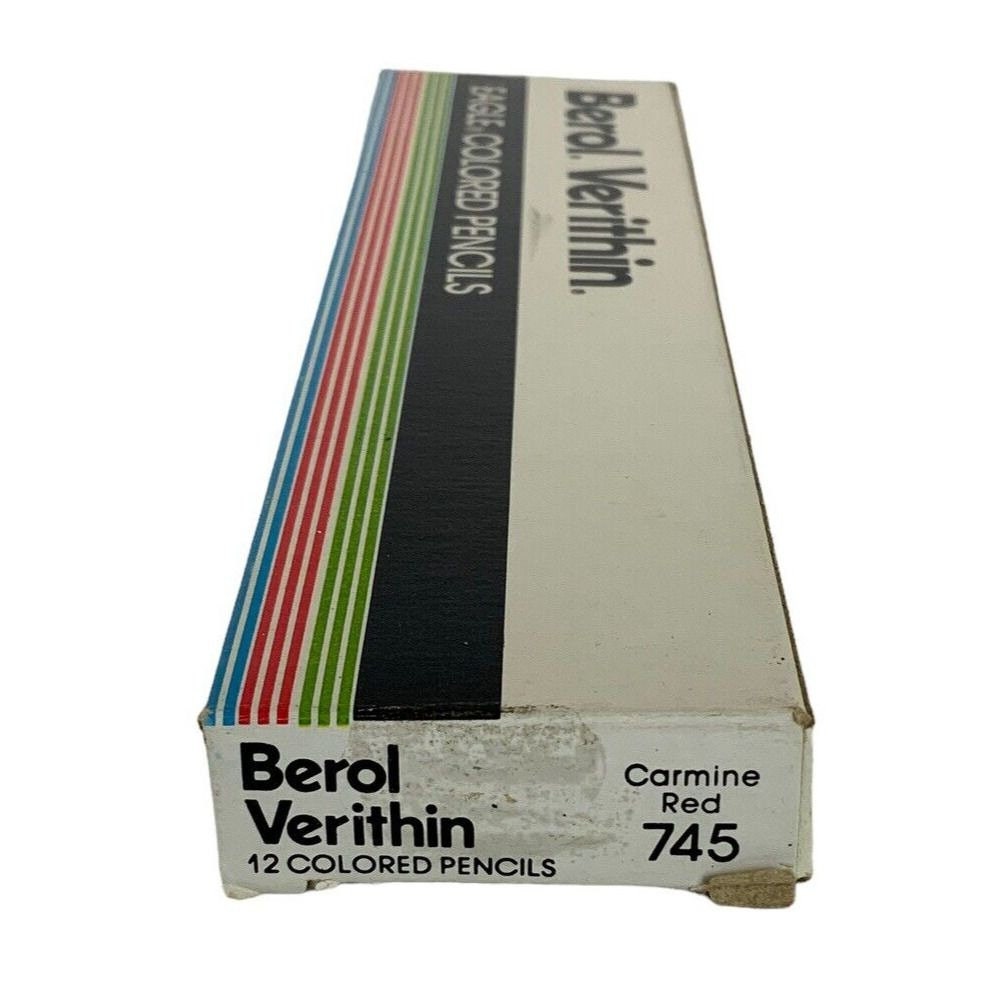 Berol Verithin Eagle Colored Pencils Partial Box of 10 Carmine Red 745 Made USA - Etsy