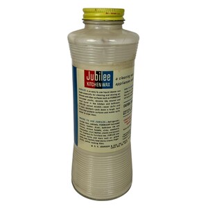 Vintage Jubilee Kitchen Wax 14 Fl Oz Bottle Cleaning Shine Surface ...
