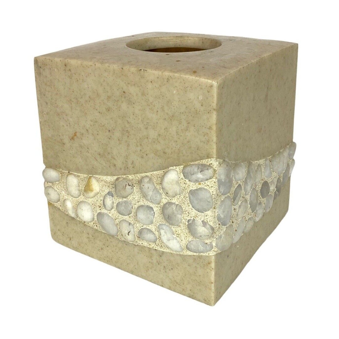 Veratex Tissue Box Cover Really Stone Beige Square Heavy Natural ... Veratex Tissue Box Cover Really Stone Beige Square Heavy Natural ...